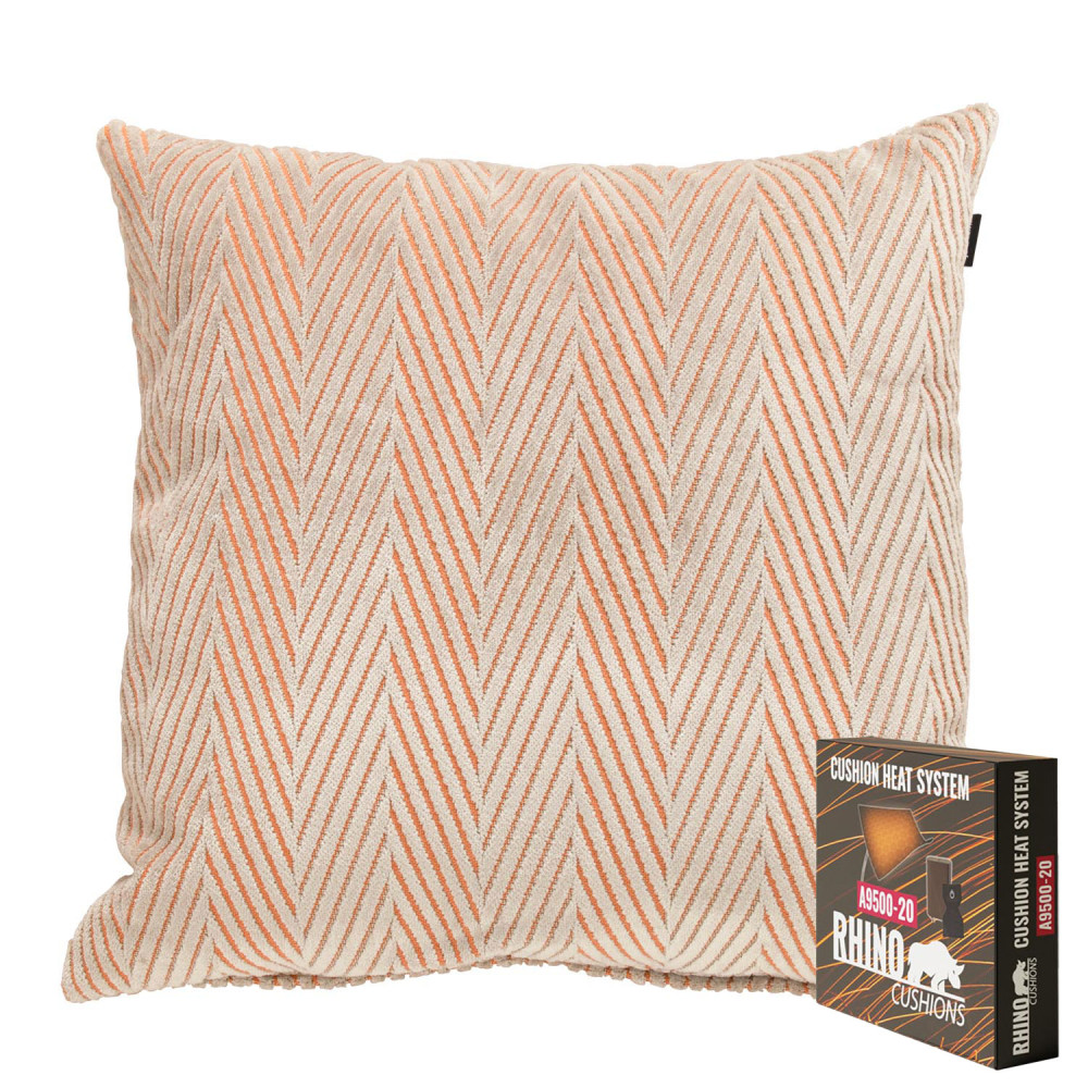 Warmtekussen sier indoor 50x50cm - Gabi orange - Tuinkussenshop.nl