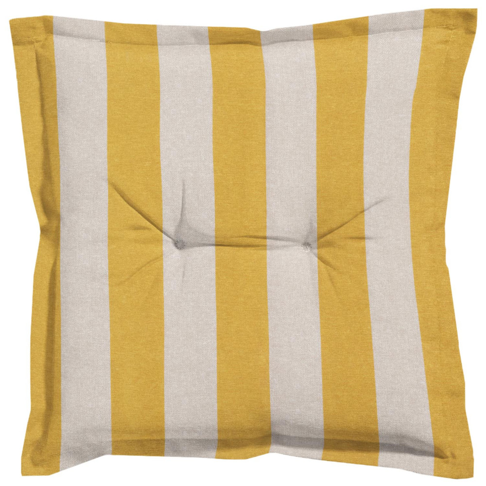Hockerkussen 50x50cm - Amora mustard - Tuinkussenshop.nl